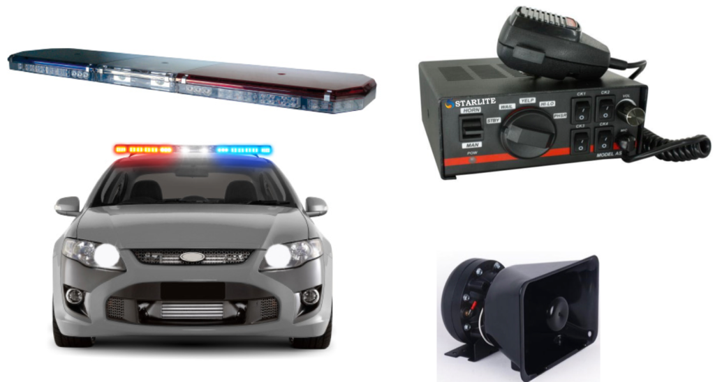 KIT POLICIAL – Lights- Sirens- Alarms- Personal Safety Equipment ...